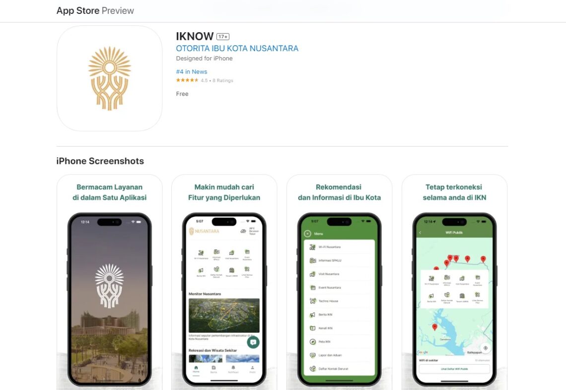 Mau Masuk IKN? Download IKNOW via App Store - Google Play Store - IKN Pos