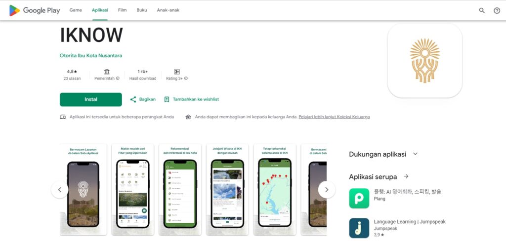Mau Masuk IKN? Download IKNOW via App Store - Google Play Store - IKN Pos