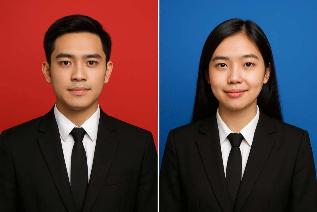 Cara Praktis Edit Latar Belakang Pas Foto Jadi Merah atau Biru dengan ...